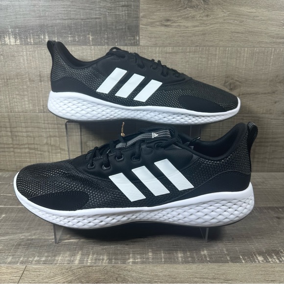 adidas | Shoes | Adidas Fluidflow 3 Mens Running Shoes Black White ...